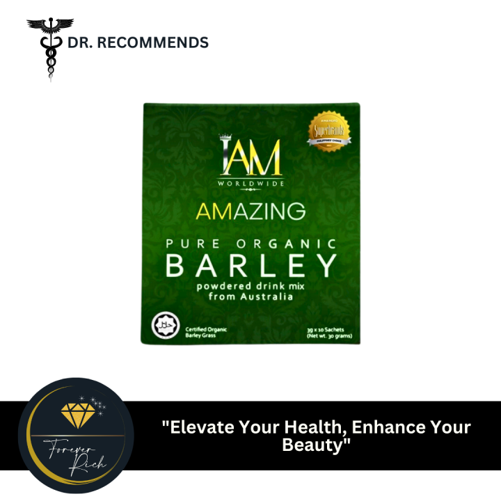 Barley Grass Powder Original Iam Amazing Pure Organic 10 Sachets ...