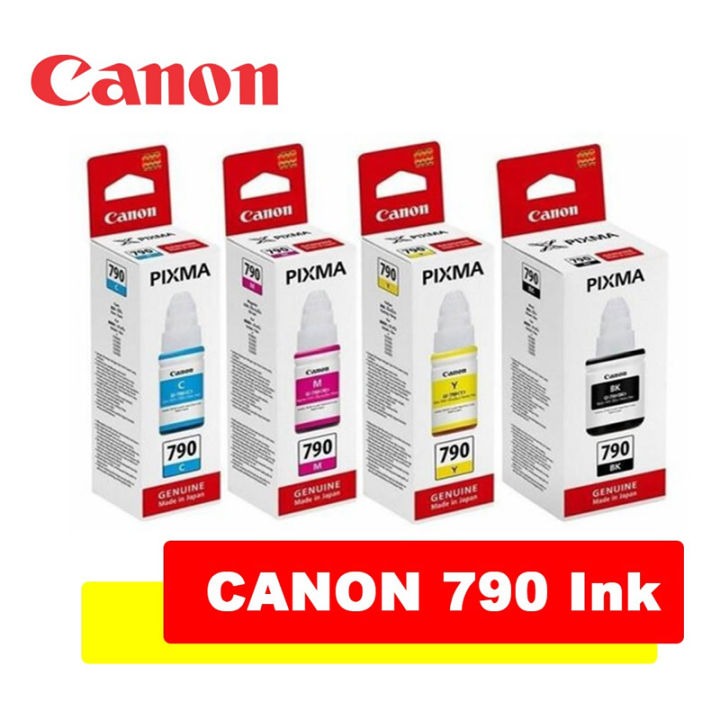 Canon Pixma 790 Genuine Ink set of 4 colors (Black, Yellow, Magenta ...
