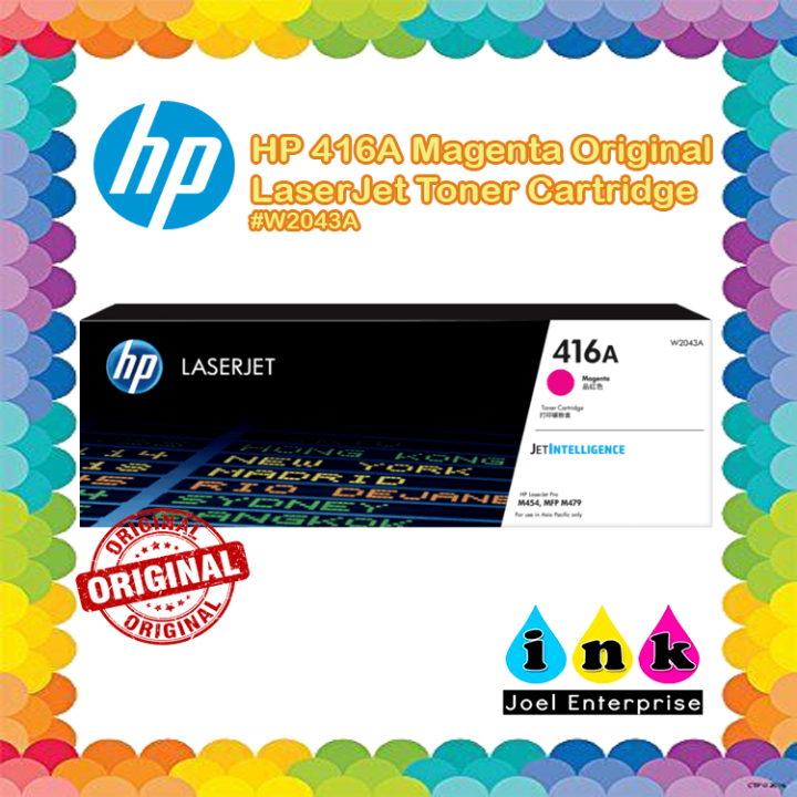 HP 416A Magenta Original LaserJet Toner Cartridge #W2043A | Lazada PH