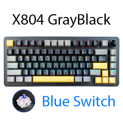 คีย์บอร์ดเกมมิ่ง NUBWO X804 CYGNUS Mechanical Keyboard [ Blue Switch ...