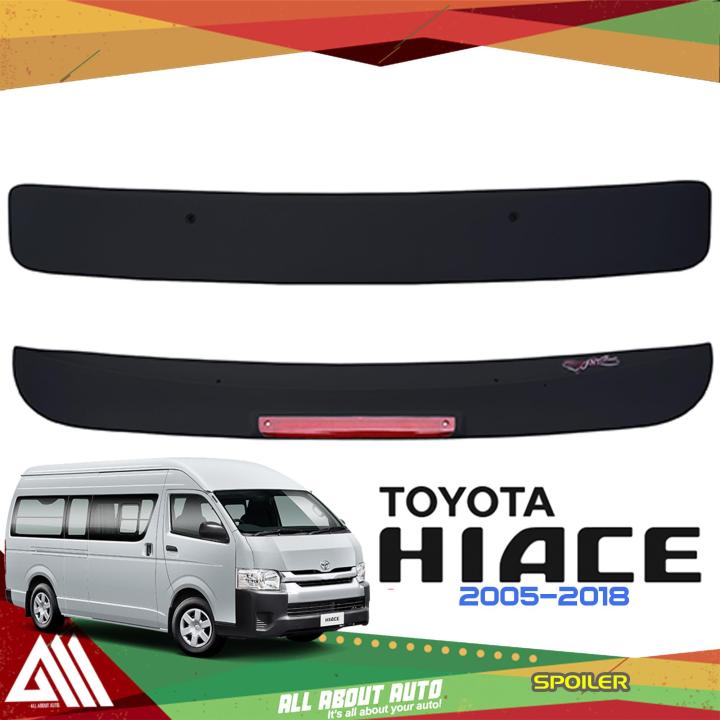 Toyota Hiace Commuter 2005-2018 Spoiler With Break Light (Matte Black ...