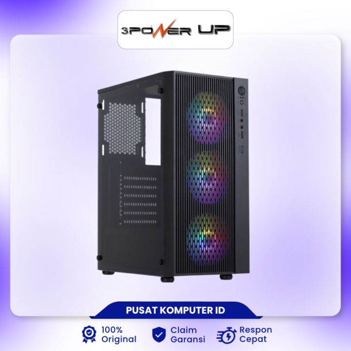 Casing PC Power Up Raptor Sentinel ATX Gaming Case | Lazada Indonesia