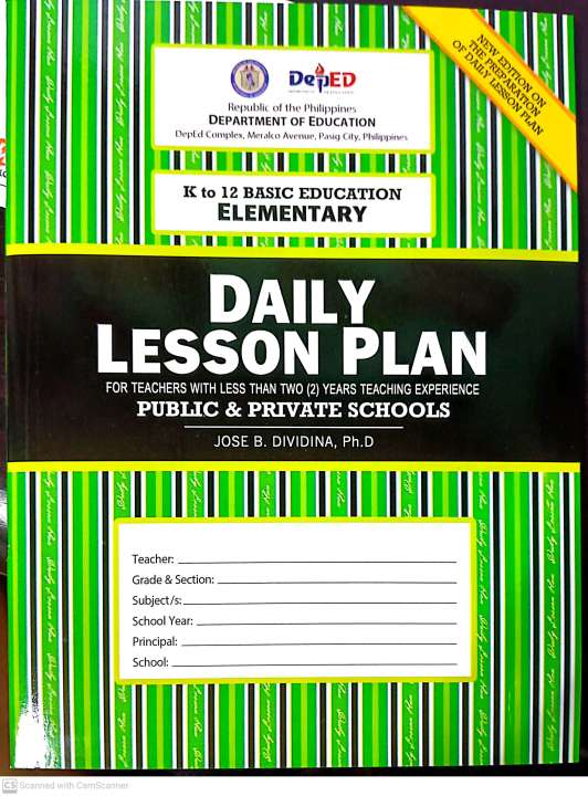 STANDARD LESSON PLAN K TO 12 BASIC EDUCATION BOOK | Lazada PH