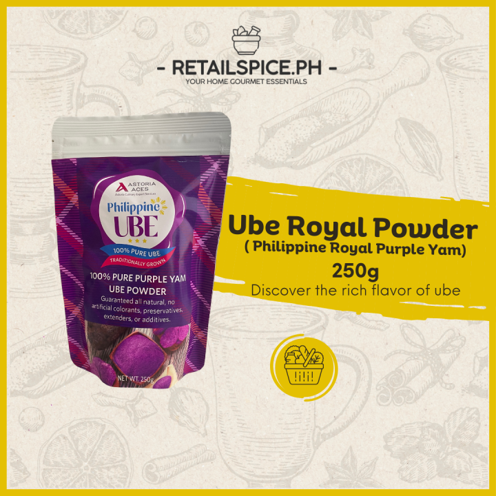 Retail Spice - UBE ROYAL POWDER (PHILIPPINE ROYAL PURPLE YAM) 250g | Lazada PH