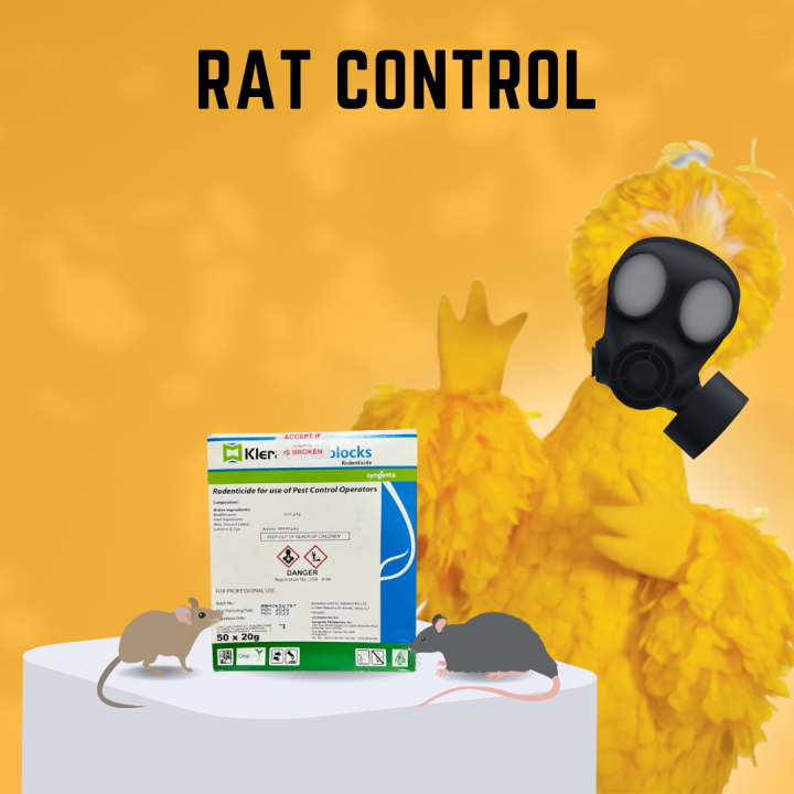 KLERAT WAX BLOCKS RODENTICIDE | BRODIFACOUM | RAT CONTROL - 1 KILO ...