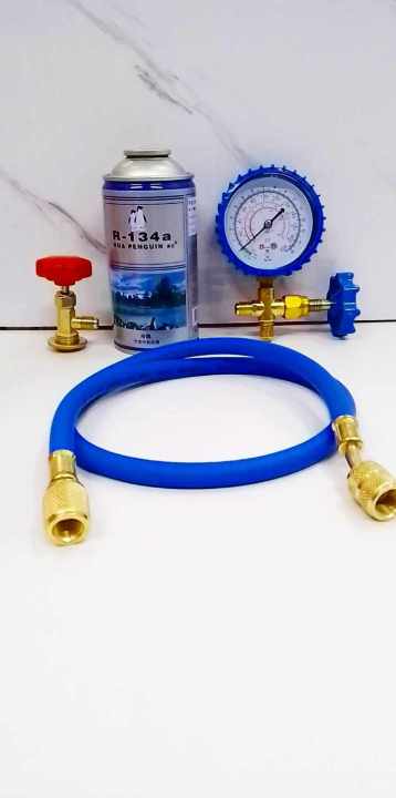 R134A PENGUIN REFRIGERATOR CAR AIRCOND REFILL SERVICE CAN TAP VALVE ...