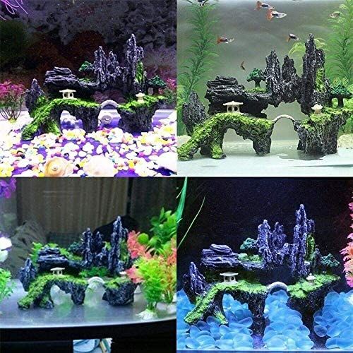 Fish Tank Rockery Aquarium Decoration 24*17*9cm Large Aquarium ...