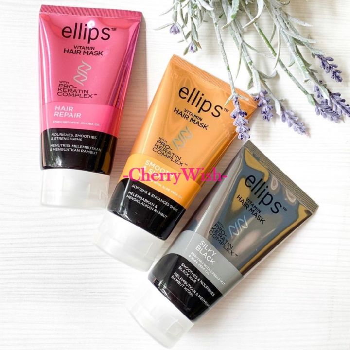 120g Ellips Vitamin Hair Mask with PRO-KERATIN COMPLEX Smooth Silky ...
