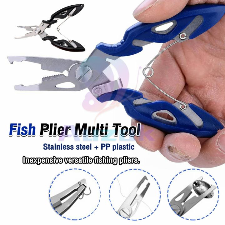 AUK Fish Plier Braid multi Tool scissor Opener tackle Control remover ...