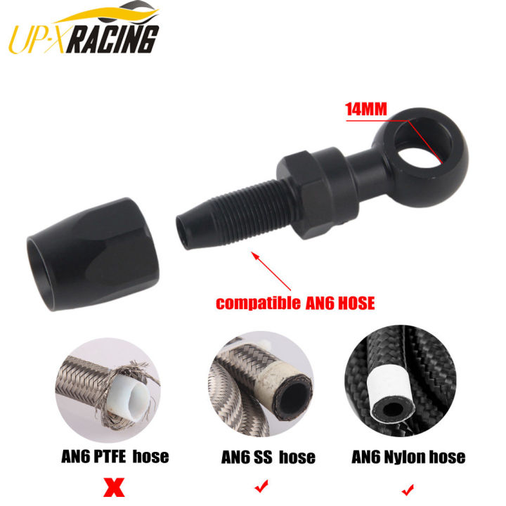 Car Motorcycle Hydraulic Stainless Steel Nylon An6 Hose Fitting Banjo ...