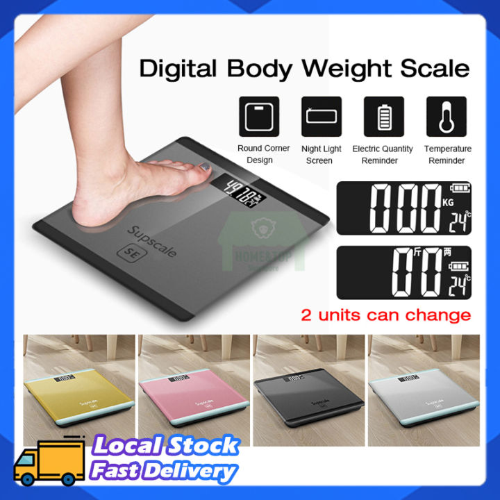 Digital Body Weight Scale Accurate Smart Monitor Body Fats Scale 180KG ...