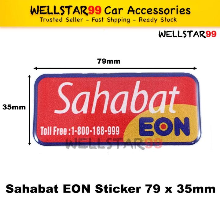 Sticker Epoxy Sahabat Eon AAM stiker proton wira waja iswara saga arena ...