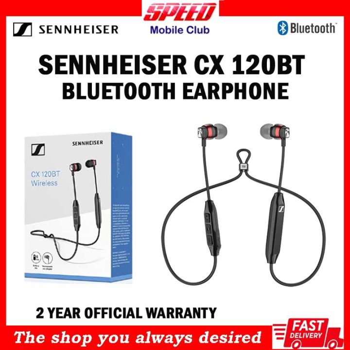 Sennheiser CX 120BT Wireless Bluetooth In-Ear Neckband Headphone With ...