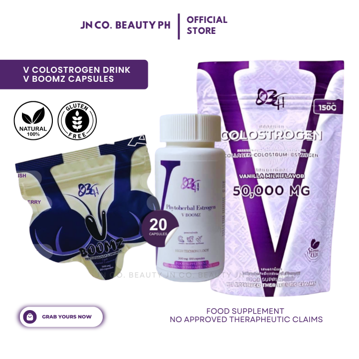 V Colostrogen Vanilla Milk Powder 50,000mg | V Boomz 100 Capsules | V ...