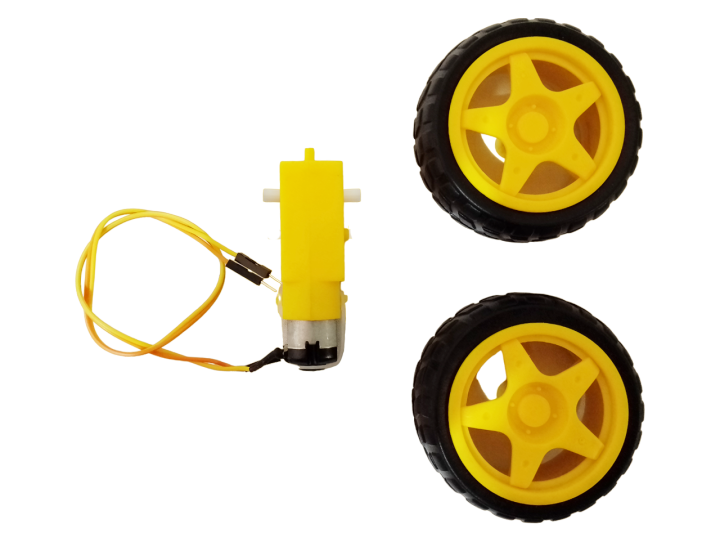 DIY ELECTRONICS DC GEARBOX MOTOR TT MOTOR TIRE WHEEL DC 3-6V DUAL SHAFT ...