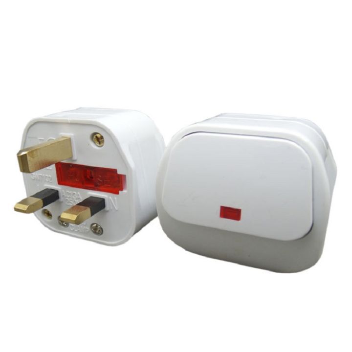 3 Pin UK Plug 13A Fuse AC Power Plug With Switch Electrical Socket ...
