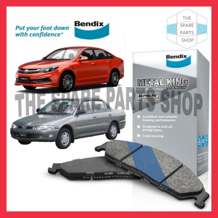 PROTON WIRA 1.6 PERDANA FRONT BENDIX METAL KING TITANIUM BRAKE PAD | Lazada