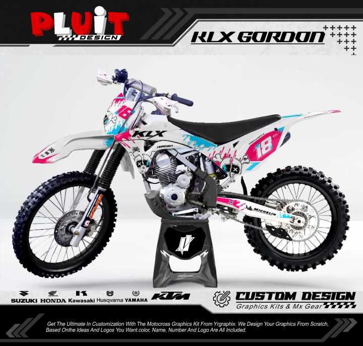 DECAL STICKER KLX GORDON FULL BODY DECAL GORDON DECAL GORDON DECAL ...