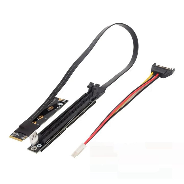 (GMXZ) M.2 NVMe to PCIe X16 Extension Cable Gen3 Riser Adapter Jumper ...
