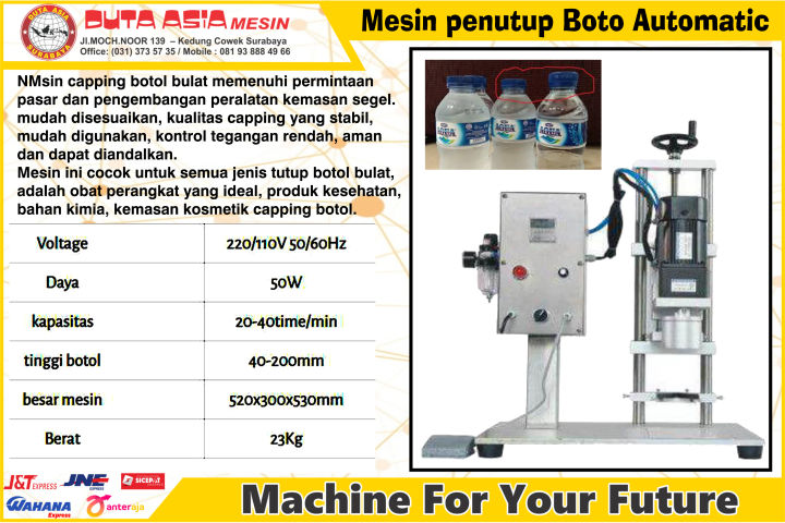 MESIN CAPPING BOTOL / MESIN PENUTUP BOTOL DAN SEGEL SEMI AUTOMATIC ...