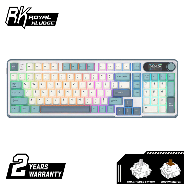 Royal Kludge RKS98 Tri Mode RGB 98 Keys Light Cloud | Lazada PH