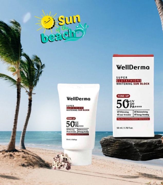 Kem Chống Nắng Bật Nâng Tone WellDerma Super Glutathione Whitening Sun ...