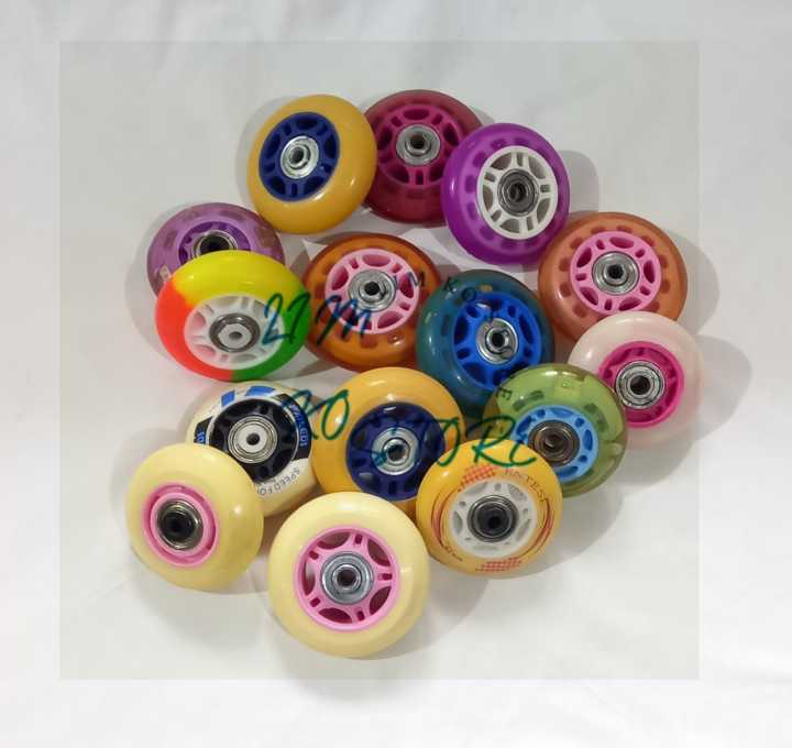 Sepatu Roda Ban Wheels INLINE RODA Multifungsi PU KaretRoda Roller ...
