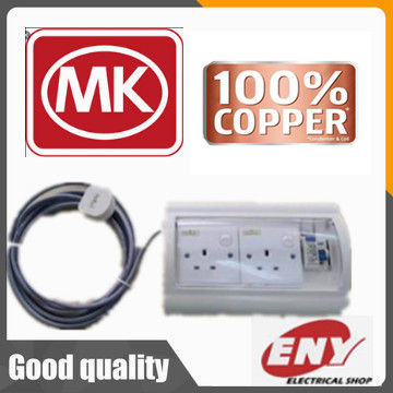 Safety ELCB Socket 2Way c/w 5/10/15/20Meter & MK Plug Top 13A Cable 70 ...