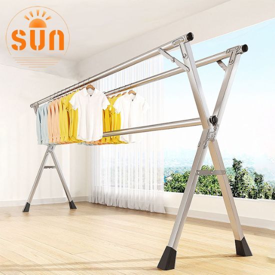 [SUN]Foldable Sampayan na Stainless Steel Clothes Hanging Rack ...