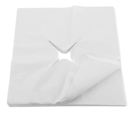 Disposable Sheet Face sheet massage Bed Face Hole Cover 100pcs按摩床一次性洞巾 ...