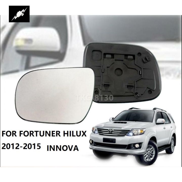 Side Mirror Glass Lens Rearview Toyota INNOVA FORTUNER HILUX 2012 2013 ...