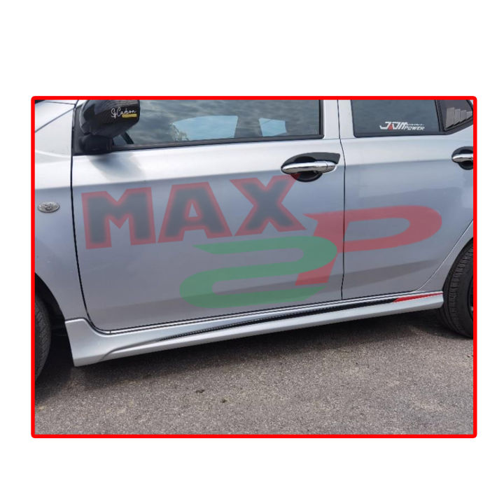 Perodua Axia 2014 & Above AGYA TRD Style Side Door Skirt Skirting Lower ...