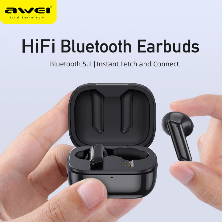 Awei T36 TWS Wireless Earphone Bass Bluetooth 5.1 Mini Sport Earbuds ...