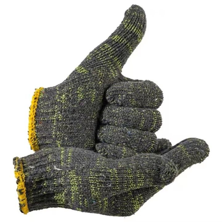 1 Pairs Knitted Gloves Heavy Duty Construction Handling Special Cotton ... 1 Pairs Knitted Gloves Heavy Duty Construction Handling Special Cotton ...