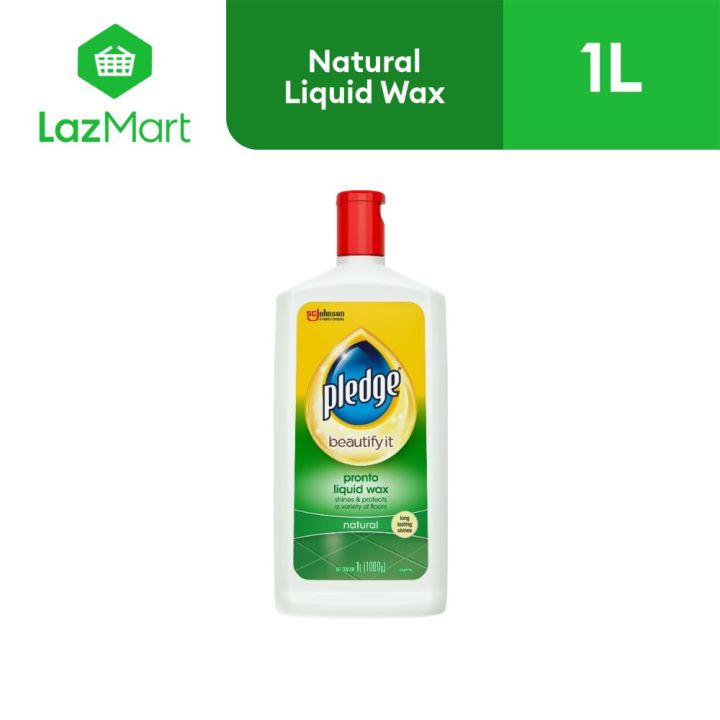 Pledge Pronto Liquid Wax Natural 1l | Lazada PH