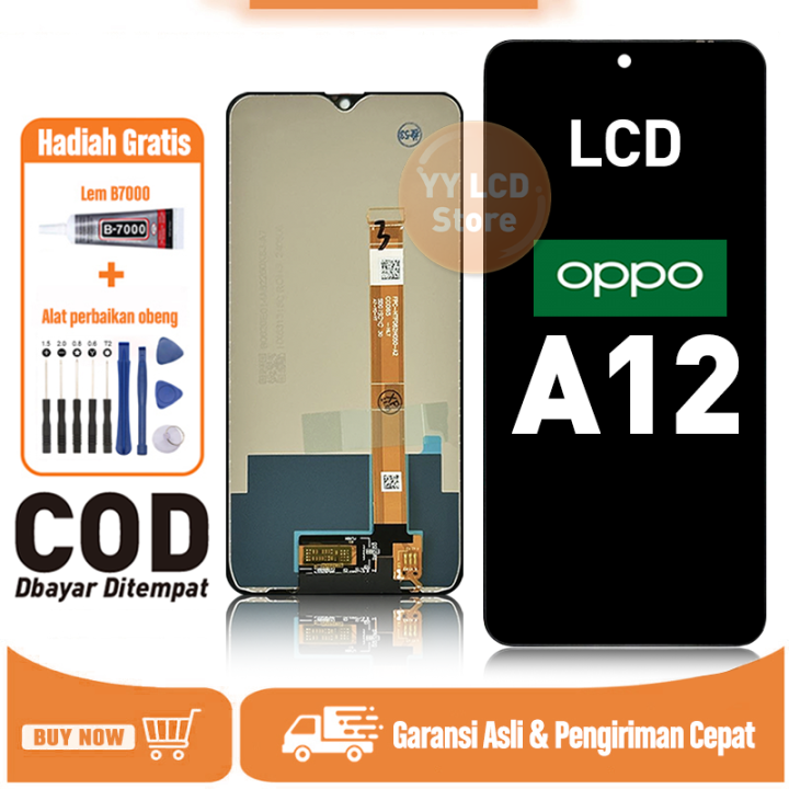 LCD OPPO A12 Original Full set murah hp Touchscreen Ori Asli For Glass ...
