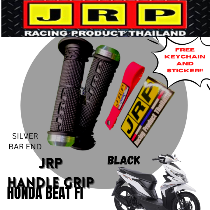 ORIGINAL JRP HANDLE GRIP FOR HONDA BEAT FI | BLACK | STAINLESS SILVER ...