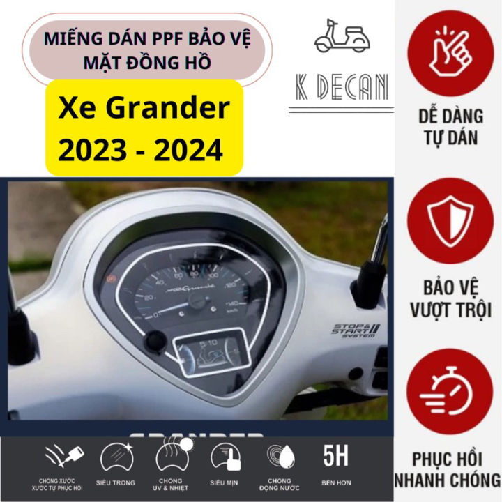 (mua1 tặng 1) dán xe Grande 2023 . Miếng dán PPF bảo vệ mặt đồng hồ xe ...