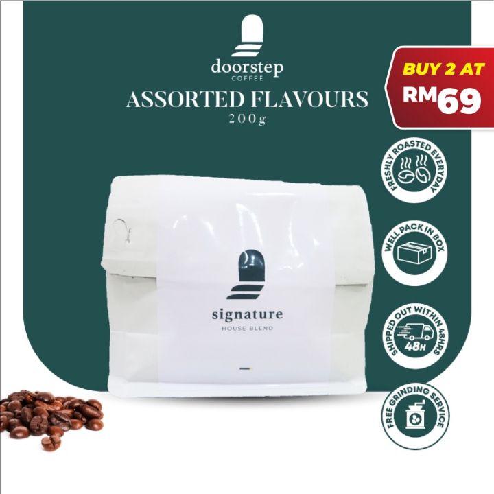 Doorstep Assorted Flavours Arabica Coffee Bean 咖啡 (200g) | Lazada