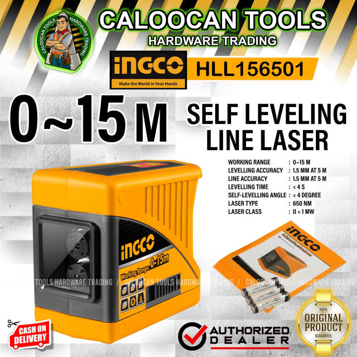 INGCO Self Leveling Line Laser 0-15m Working Range (HLL156501) CALOOCAN ...