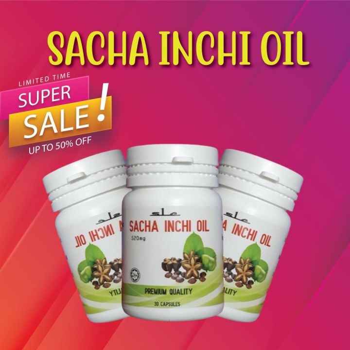 [READY STOCK] [OMEGA 3,6 & 9] Organic Sacha Inchi Oil / KAPSUL SACHA ...