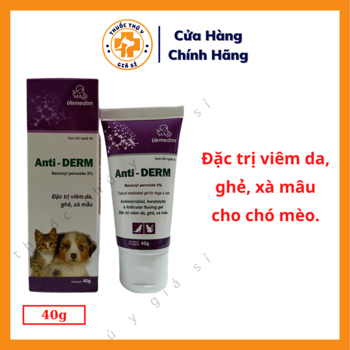 Vemedim Anti Derm 40g - Trị Viêm Da Ghẻ Xà Mâu Tiêu Sừng Và Chống Tiết ...