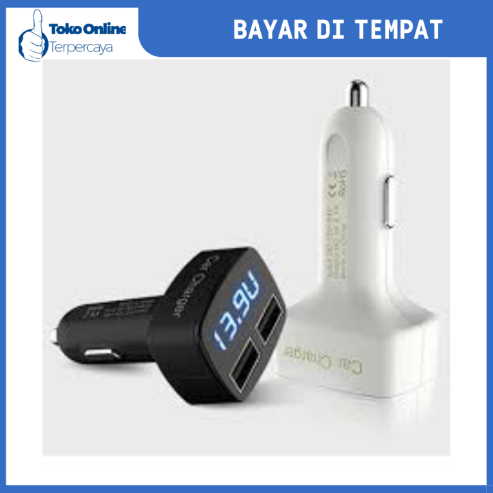COD (Bayar Di Tempat) Cas hp Mobil 3.1A 12 Volt Fast Charger / Adaptor ...