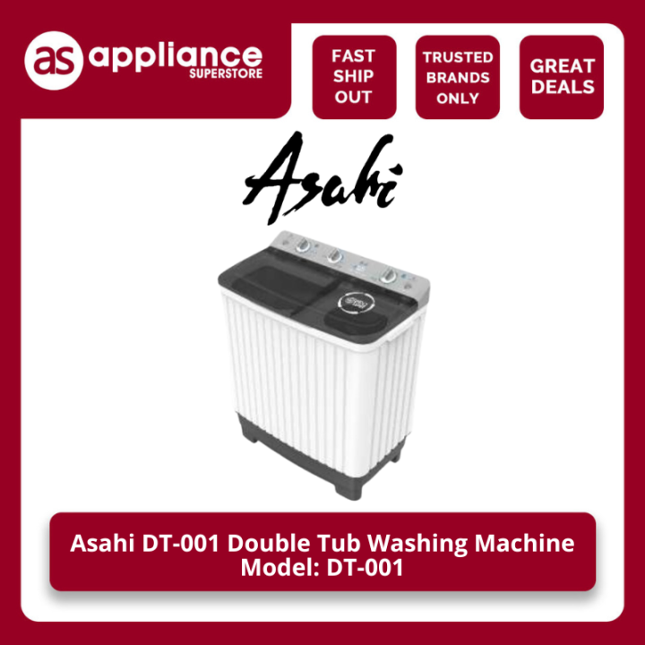 Asahi DT-001 Double Tub Washing Machine | Lazada PH