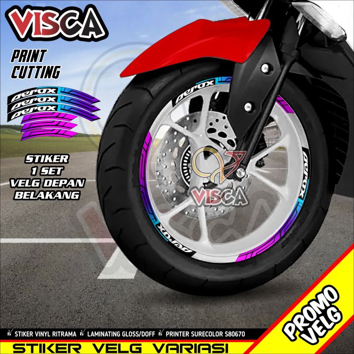 Stiker Velg List Velg Motor Stiker Velg Aerox Motif A01Bunglon | Lazada ...
