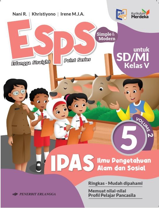Buku paket ipas kelas 5 volume 2 kurikulum merdeka penerbit erlangga ...