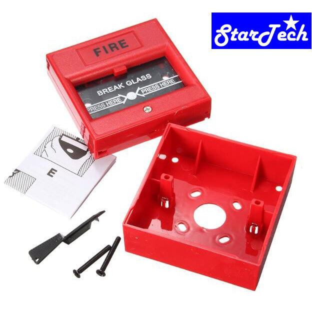 StarTech Emergency Button / Break Glass Alarm Button Switch / Fire Door ...