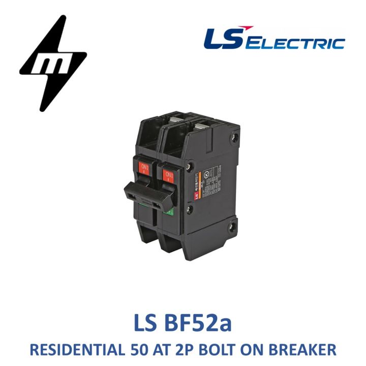 LS Electric BF52a Circuit Breaker Commercial Type, Bolt on, 2 Pole, 50 ...