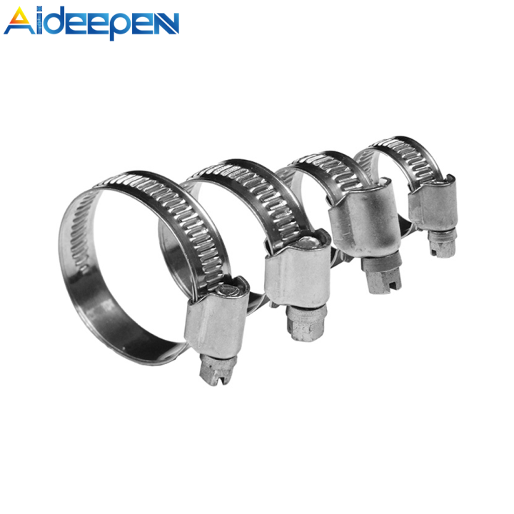 Aideepen 304 Stainless Steel Hose Clip Clamp Adjustable Hose Pipe Clips ...