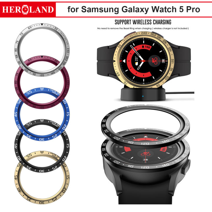 Metal Bezel Ring for Samsung Galaxy Watch 5 Pro 45mm Cover Case Bumper ...